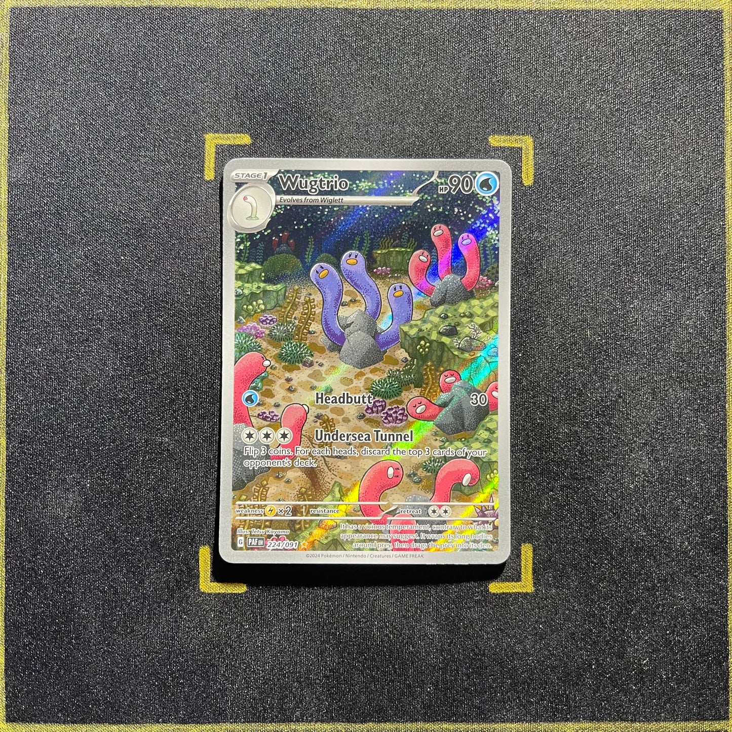 Wugtrio - 224/091 - SV: Paldean Fates (PAF) – Gold Nugget Cards
