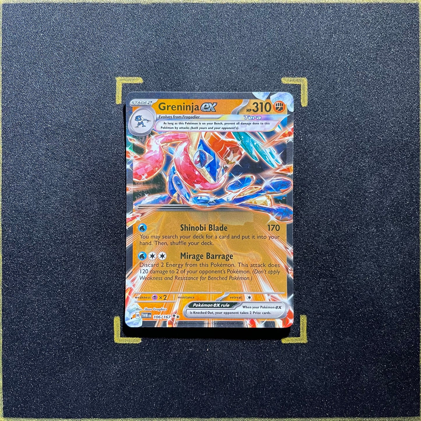 Greninja ex - 106/167 - SV06: Twilight Masquerade (TWM) – Gold Nugget Cards