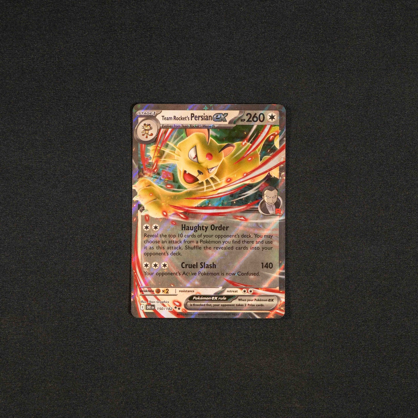 Team Rocket's Persian ex - 150/182 - SV10: Destined Rivals (DRI) – Gold ...