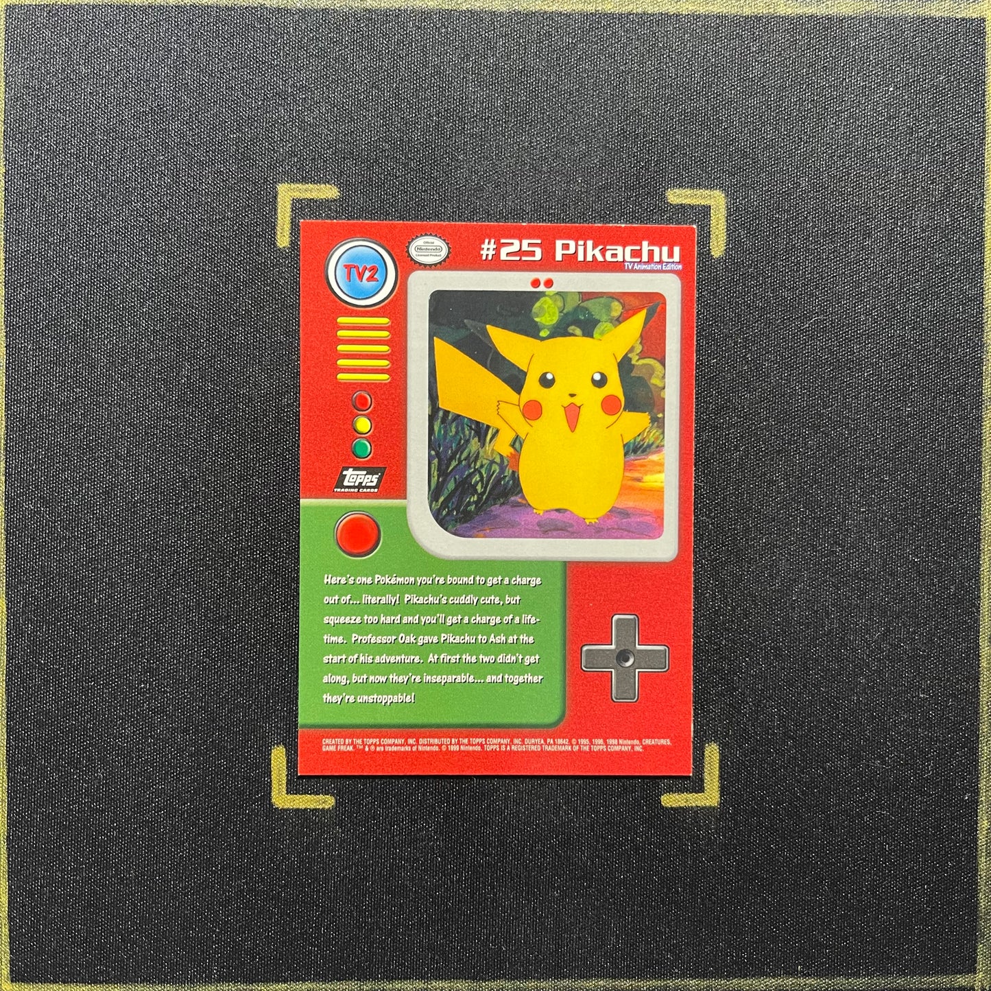 Pikachu TV2 - 1999 Topps Movie TV – Gold Nugget Cards