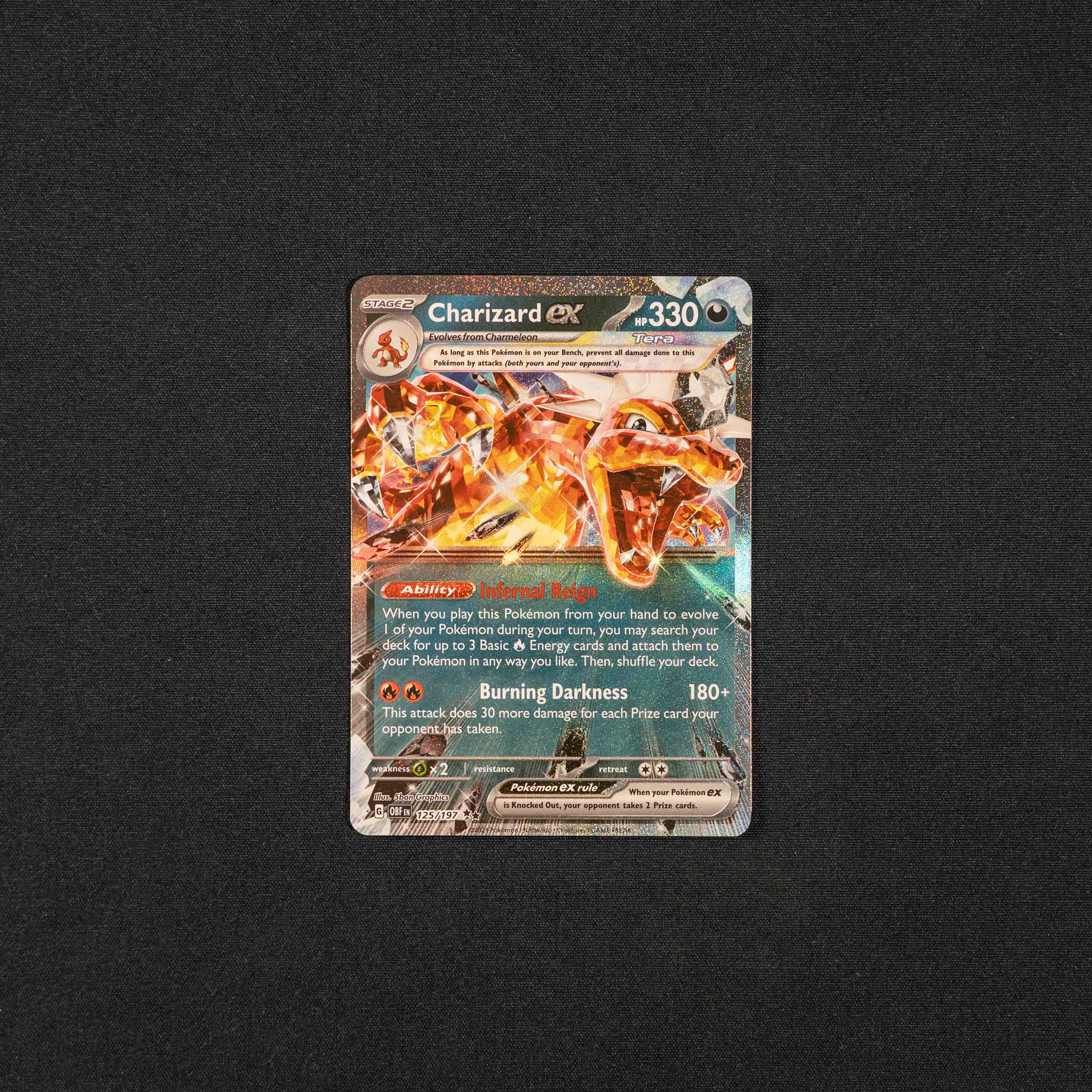 Charizard ex - 125/197 - SV03: Obsidian Flames (OBF) – Gold Nugget Cards