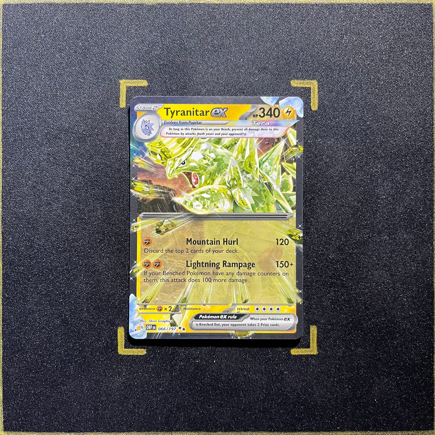 Tyranitar ex - SV03: Obsidian Flames (OBF) – Gold Nugget
