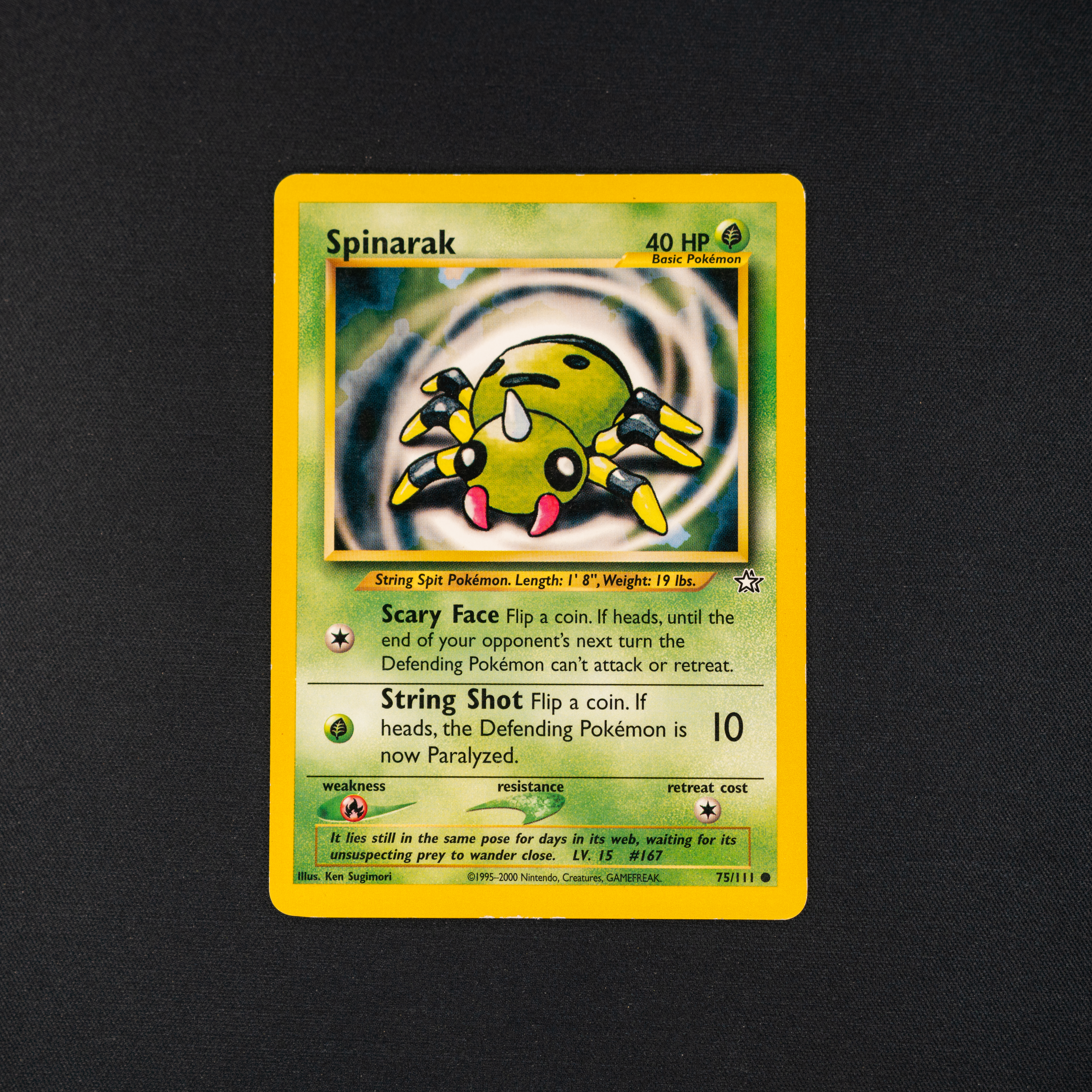 Spinarak - Neo Genesis (N1) – Gold Nugget Cards