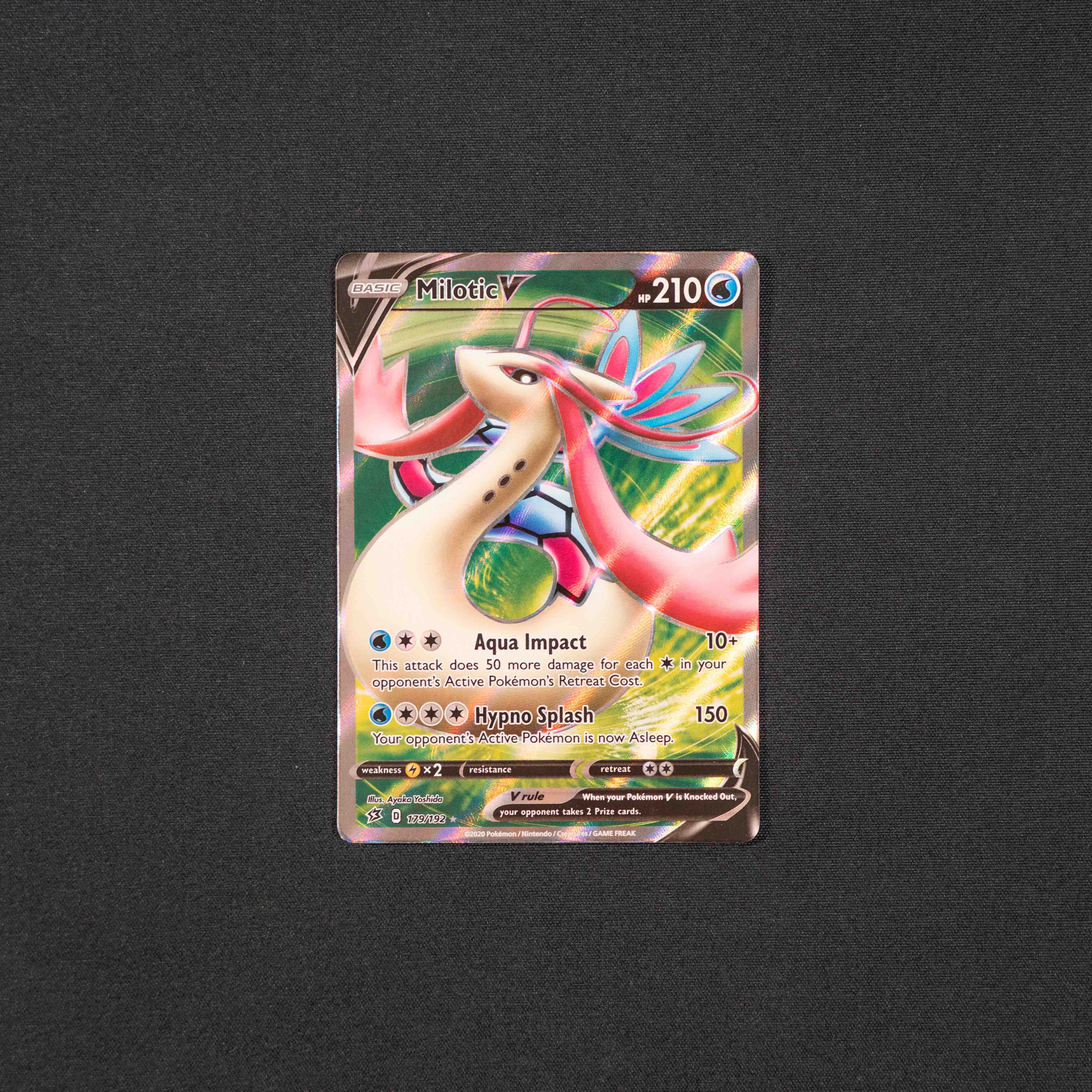Milotic V (Full Art) - SWSH02: Rebel Clash (SWSH02) – Gold Nugget Cards
