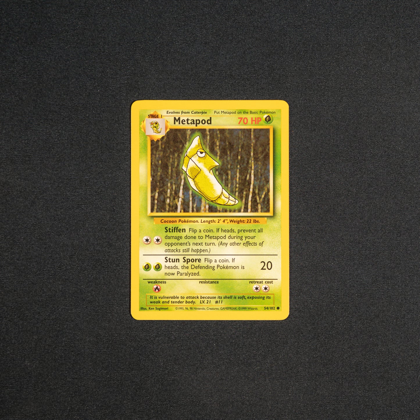 Metapod - Base Set (BS) – Gold Nugget Cards