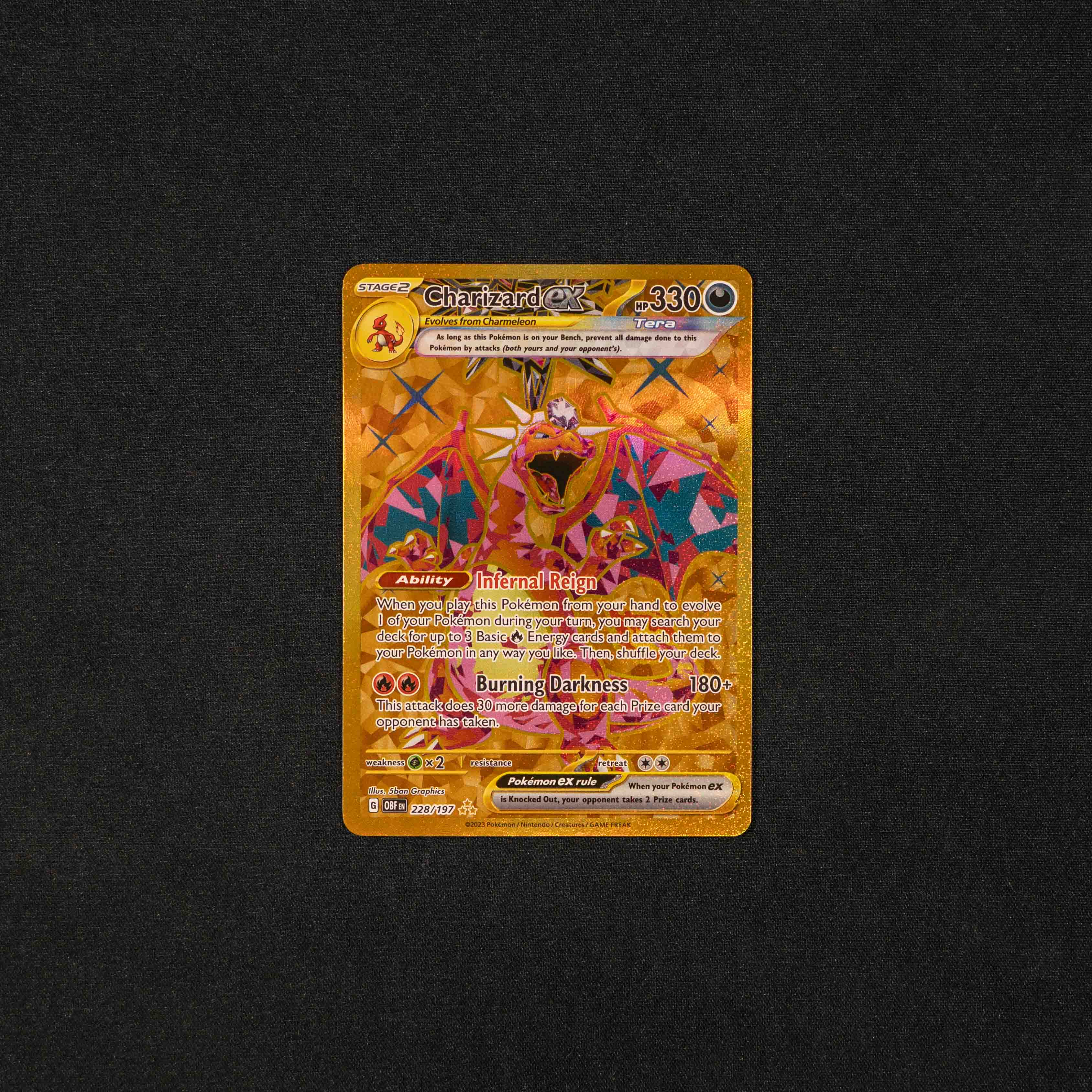 Charizard ex - 228/197 - SV03: Obsidian Flames (OBF) – Gold Nugget Cards