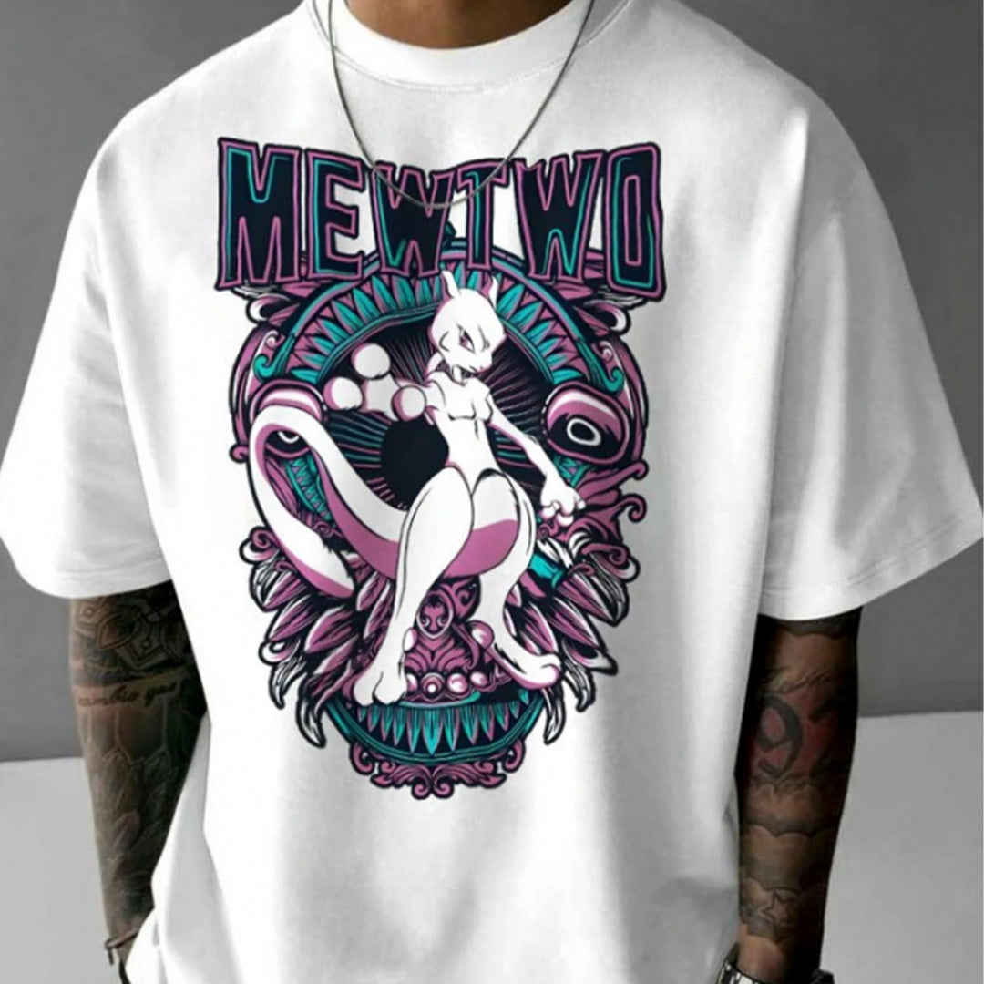 Men's Summer T-Shirt - Mewtwo – Gold Nugget Cards