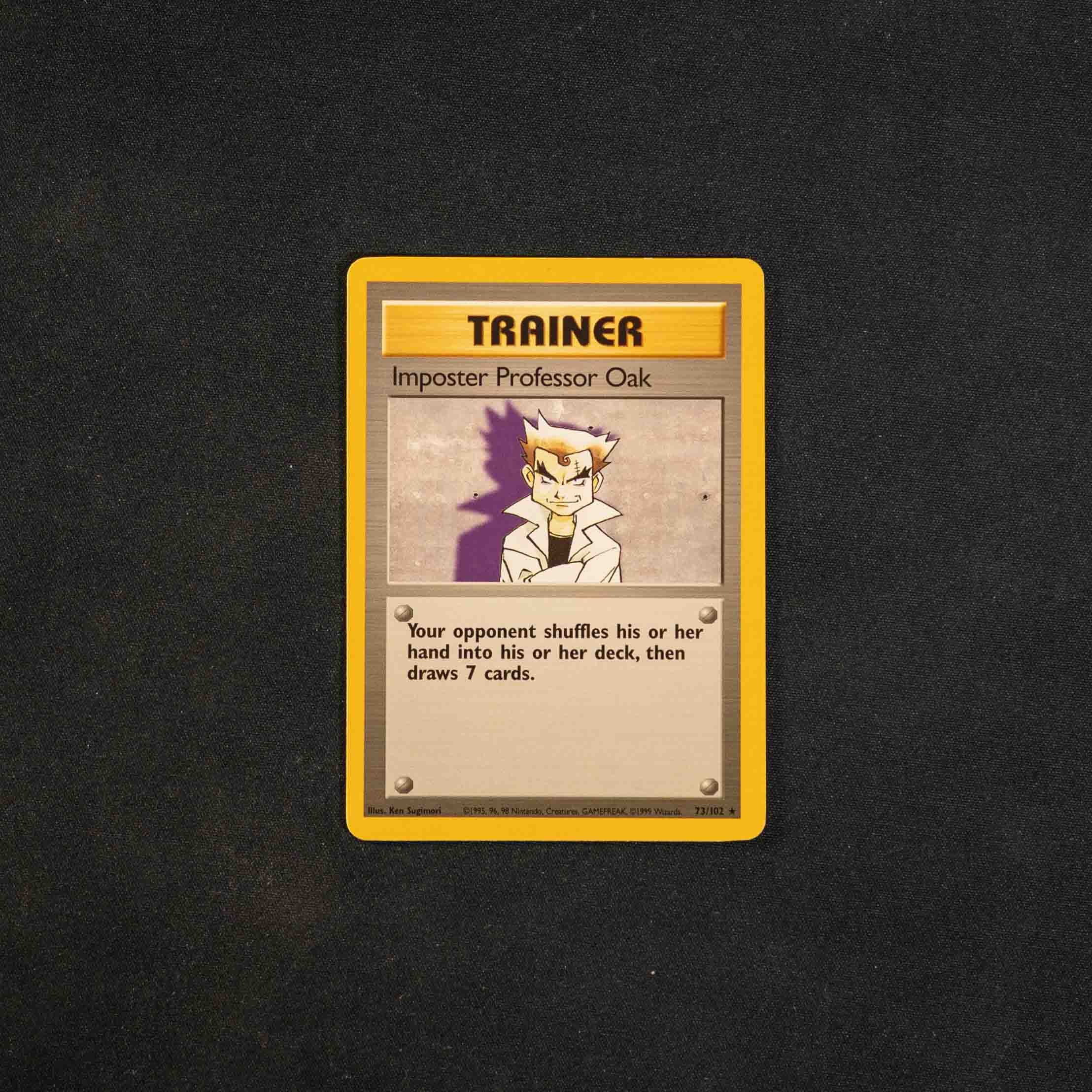 Imposter Professor Oak - Base Set (BS) – Gold Nugget Cards
